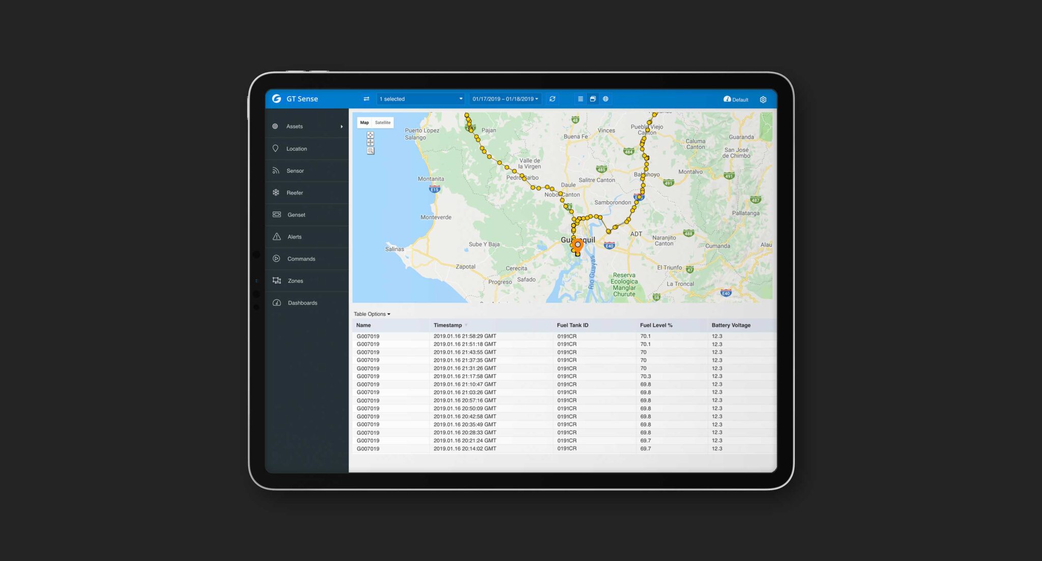 Genset – Globe Tracker